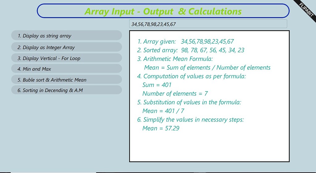 How to use Script for array input ,output and Average - Tutorials ...